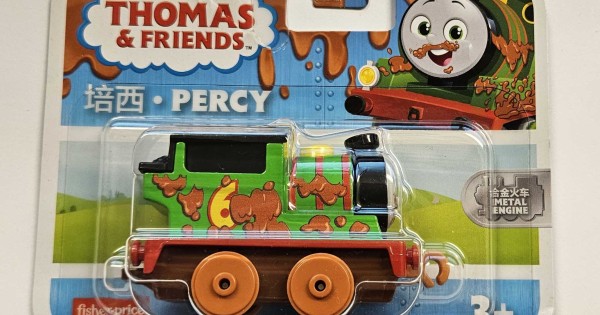 THOMAS SMALL PUSH ALONG ENGINE - MUD RUN PERCY HHN36