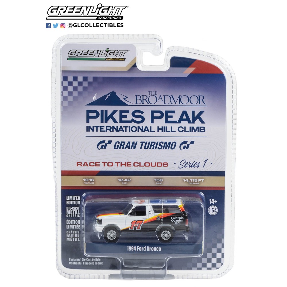 1/64 PIKES PEAK INT HILL CLIMB SERIES 1 1994 FORD BRONCO NO.17 JIMMY FORD