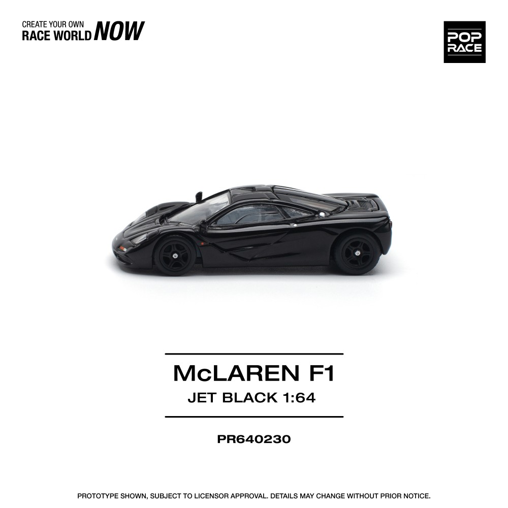 1/64 MCLAREN F1 JET BLACK PR640230