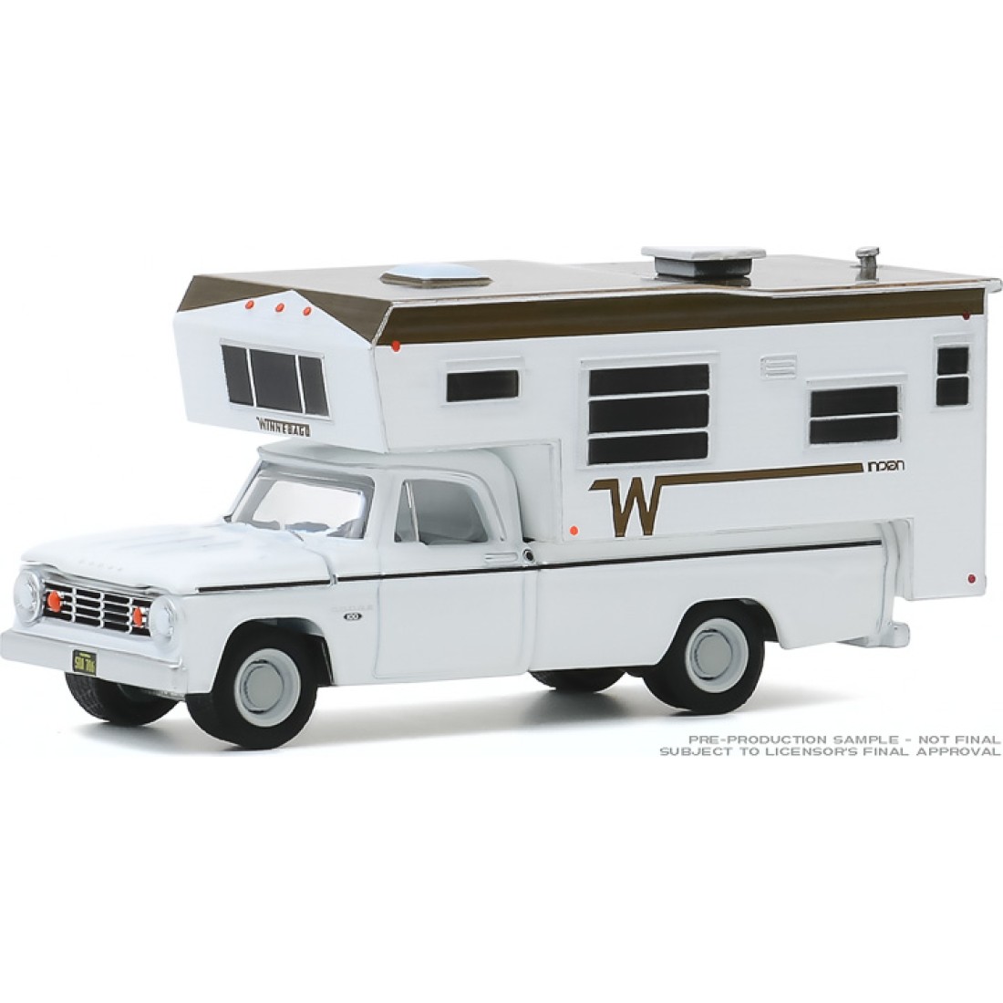 1/64 1966 DODGE D-100 WITH WINNEBAGO SLIDE-IN CAMPER (HOBBY EXCLUSIVE)