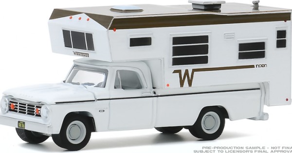 1/64 1966 DODGE D-100 WITH WINNEBAGO SLIDE-IN CAMPER (HOBBY EXCLUSIVE)