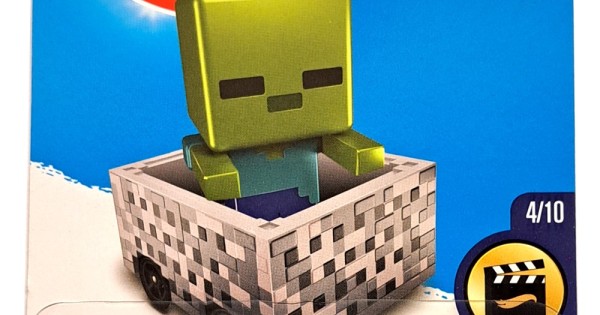 HOT WHEELS HW SCREEN TIME 4/10 MINECRAFT MINECART 24/365 DTX32