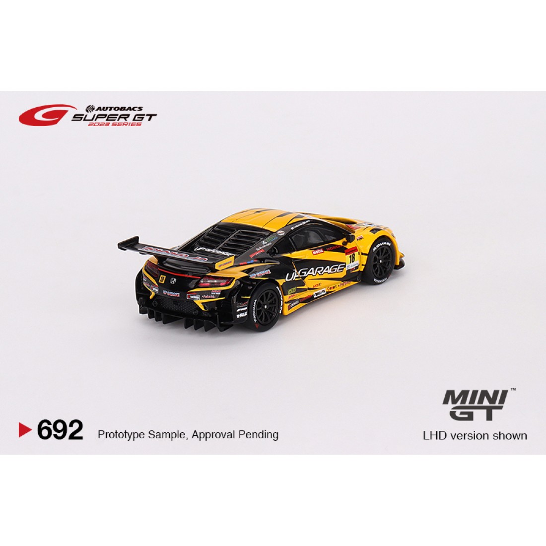 1/64 HONDA NSX GT3 EVO22 NO.18 UPGARAGE NSX GT3 TEAM 2023 SUPER GT ...