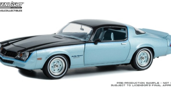 1/18 1978 CHEVROLET CAMARO RALLY SPORT LIGHT BLUE METALLIC AND BLACK