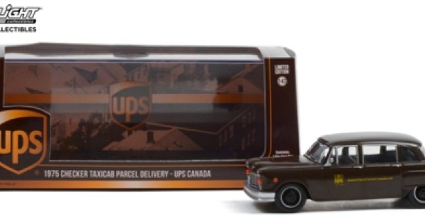 1/43 1975 CHECKER TAXICAB PARCEL DELIVERY UPS CANADA LTD