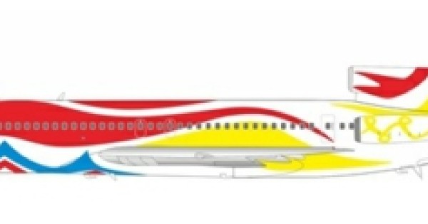 1/200 BRANIFF BOEING 727-291 CALDER MEXICO LIVERY N407BN WITH STAND