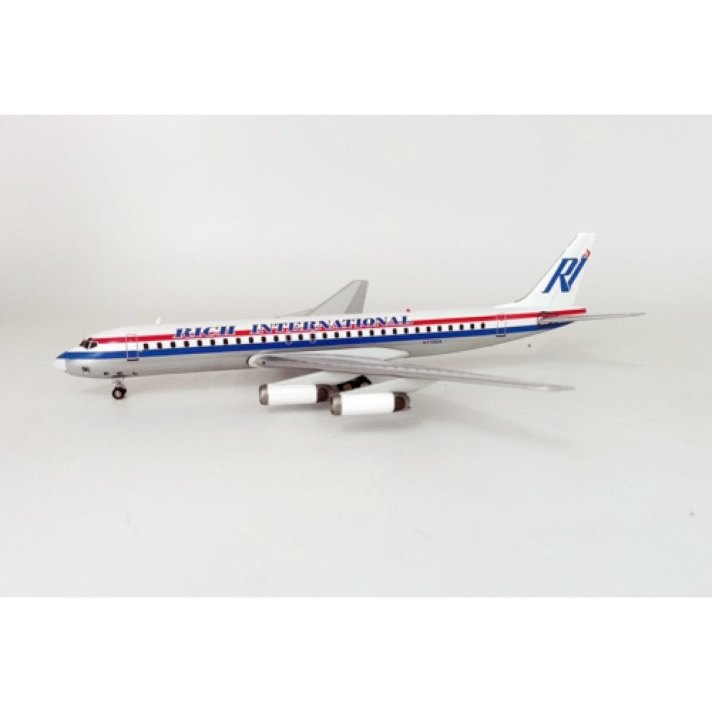 1/200 RICH INTERNATIONAL AIRWAYS DOUGLAS DC-8-62 N772CA WITH