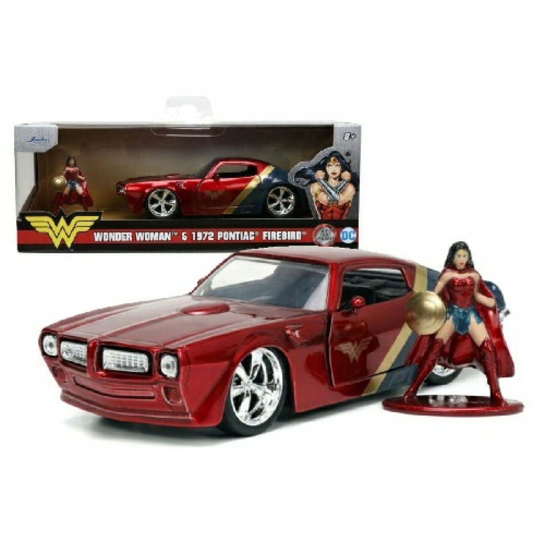 1/32 WONDER WOMAN 1972 PONTIAC FIREBIRD WITH FIGURE DC COMICS 33089 ...
