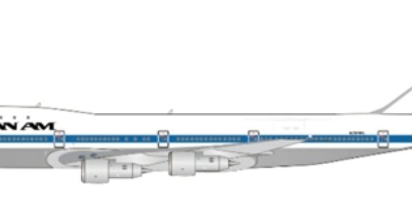 1/400 PAN AM BOEING 747-100 CLIPPER CHAMPION OF THE SEAS POLISHED REG ...
