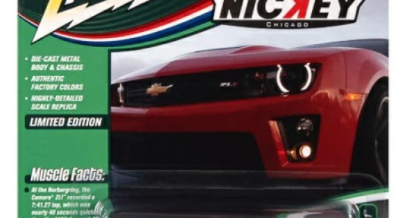 1/64 MUSCLE CARS 2013 CHEVY CAMERO ZL1 BLACK NICKEY JLMC030