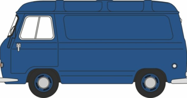 1/76 AUSTIN-MORRIS J4 VAN BLUE
