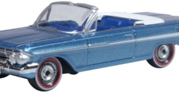 1/87 CHEVROLET IMPALA 1961 JEWEL BLUE/WHITE 87CI61006