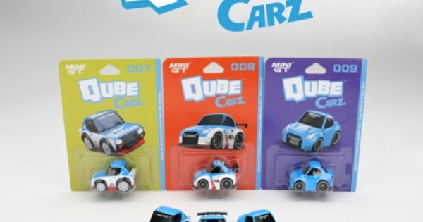MINI GT QUBE CARZ COMPLETE SET OF 3 STYLE CARS