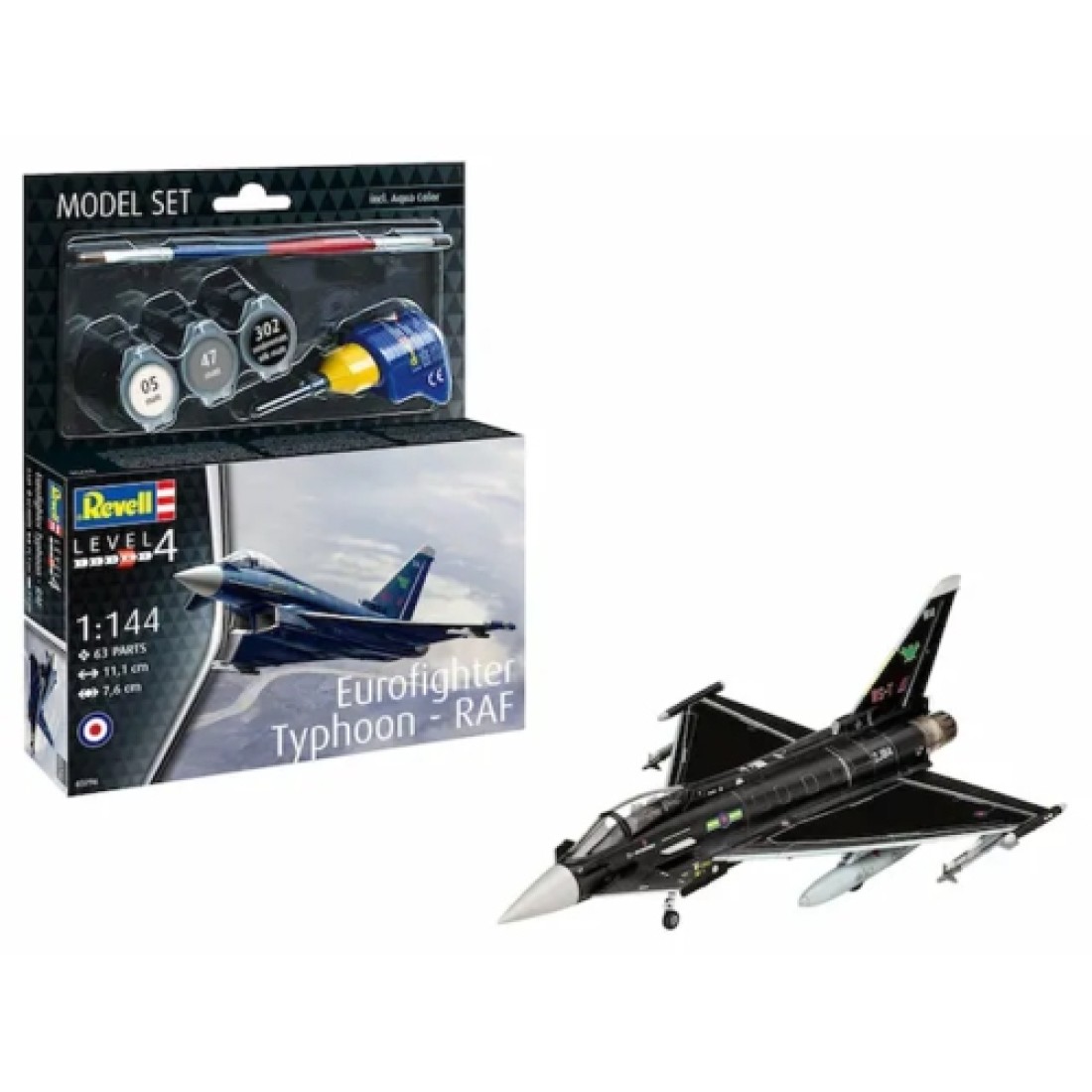 R63796 - 1/144 MODEL SET EUROFIGHTER TYPHOON - RAF (PLASTIC KIT)