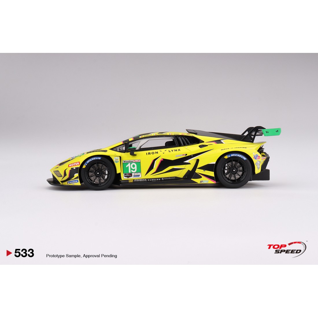 1/18 LAMBORGHINI HURACAN GT3 EVO2 No.19 IRON LYNX 2023 IMSA DAYTONA ...