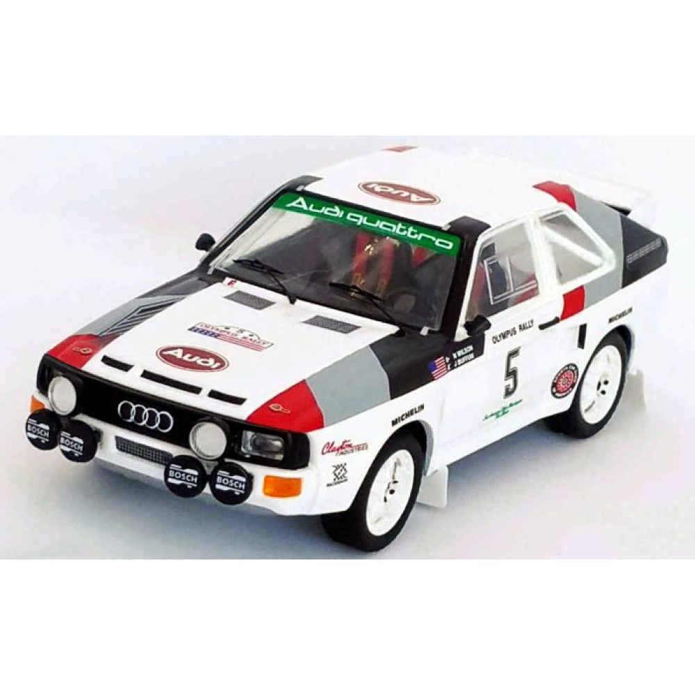 1/43 AUDI SPORT QUATTRO - 3RD OLYMPUS RALLY 1986 JOHN BUFFUM/NEIL WILSON